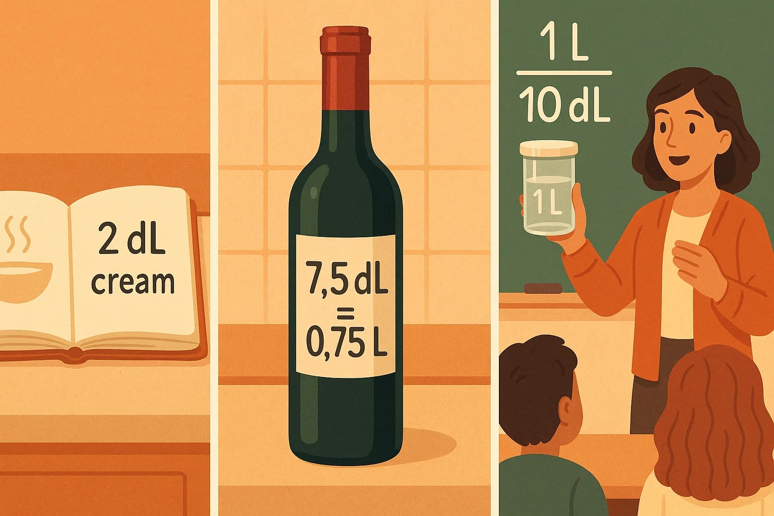 Deciliters to Liters Converter